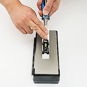 SHARPAL 194H Whetstone Knife Blade Sharpener Sharpening Stone Angle Guide, Chisel/Plane Iron Blade Honing Guide, Knife Edge Angle Finder, Knife Sharpening Trainer (Angle from 15° to 45°)