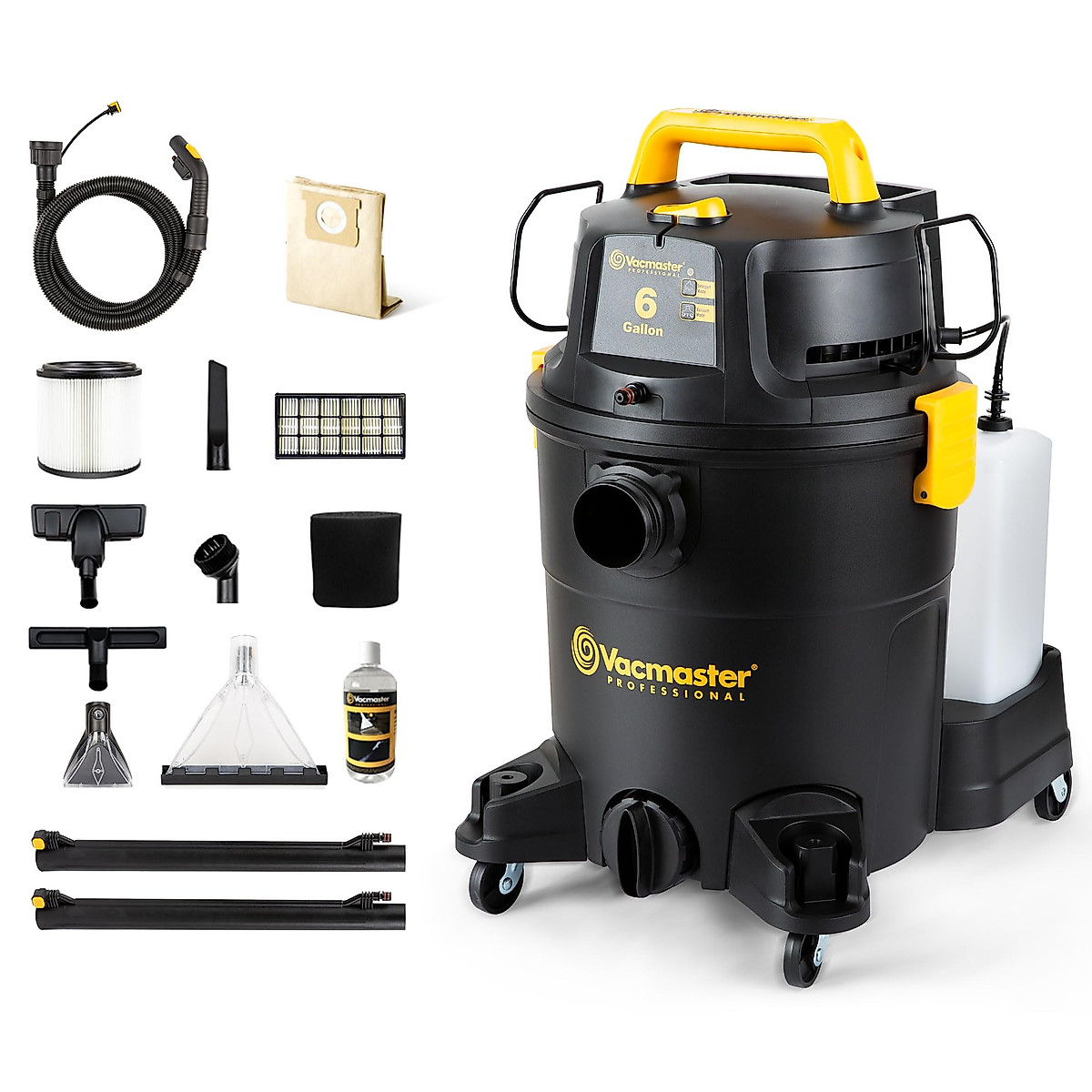 Vacmaster VK609PFR 0201 6 Gallon 5.5 Peak HP 3-in-1 Wet/Dry/Upholstery Shampoo Vacuum Cleaner