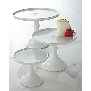 Milk White 6" Glass Cake Stand - By Mosser Glass