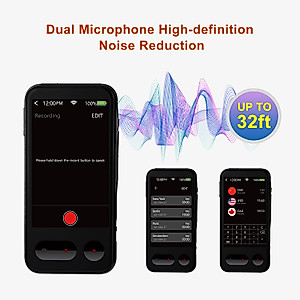 Language Translator Device,138 Languages Two Way Online Real-Time Translation,Support Offline Hotspot WiFi Connection, Voice & Text & Photo Smart Translations for Learning Travelling Business