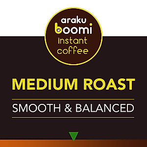 Araku Boomi Premium Single Origin Instant Coffee Powder, Medium Roast, Made from 100% Arabica Beans from Araku Valley | Best Instant Coffee | 3.5 Ounce Tin (2 Pack) (Up to 100 Cups)
