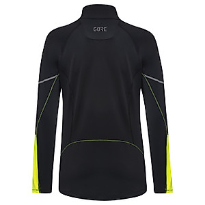 Gore Bike Wear Women's M Wmn Mid Long Sleeve Zip Shir, Black/neon Yellow, Small