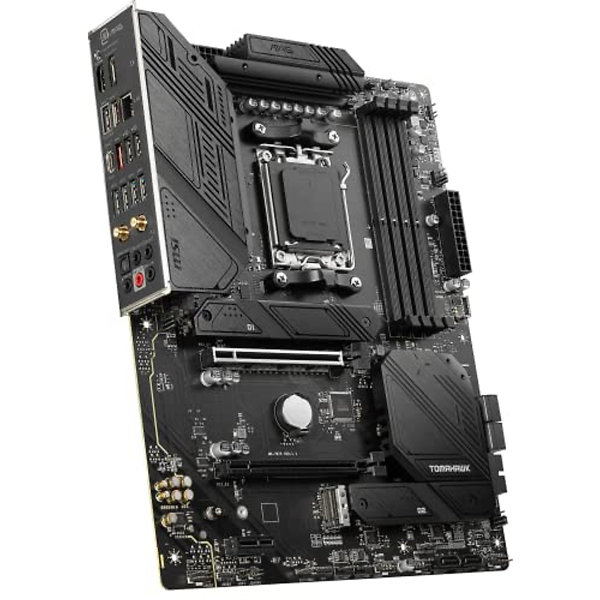 MSI MAG B650 Tomahawk WiFi Gaming Motherboard (AMD AM5, ATX, DDR5, PCIe 4.0, M.2, SATA 6Gb/s, USB 3.2 Gen 2, HDMI/DP, Wi-Fi 6E, AMD Ryzen 7000 Series Desktop Processors)
