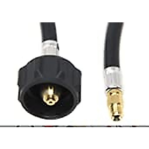 MI MADOL IMPORTS, LLC MADOL Pig Tail Propane Hose QCC1 x 1/4 Male NPT 2 FT 350PSI [948-760] with Flow Control Shut Off at Over 80,000 BTU's