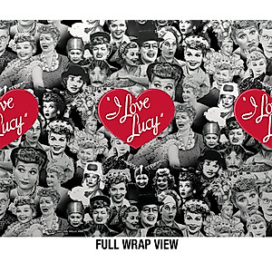 I Love Lucy OFFICIAL Faces 24 oz Insulated Canteen Water Bottle, Leak Resistant, Vacuum Insulated Stainless Steel with Loop Cap, Black