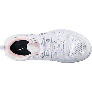 Nike Women's Low-Top Sneakers, White Pink Glaze Light Soft Pi, 8.5 US