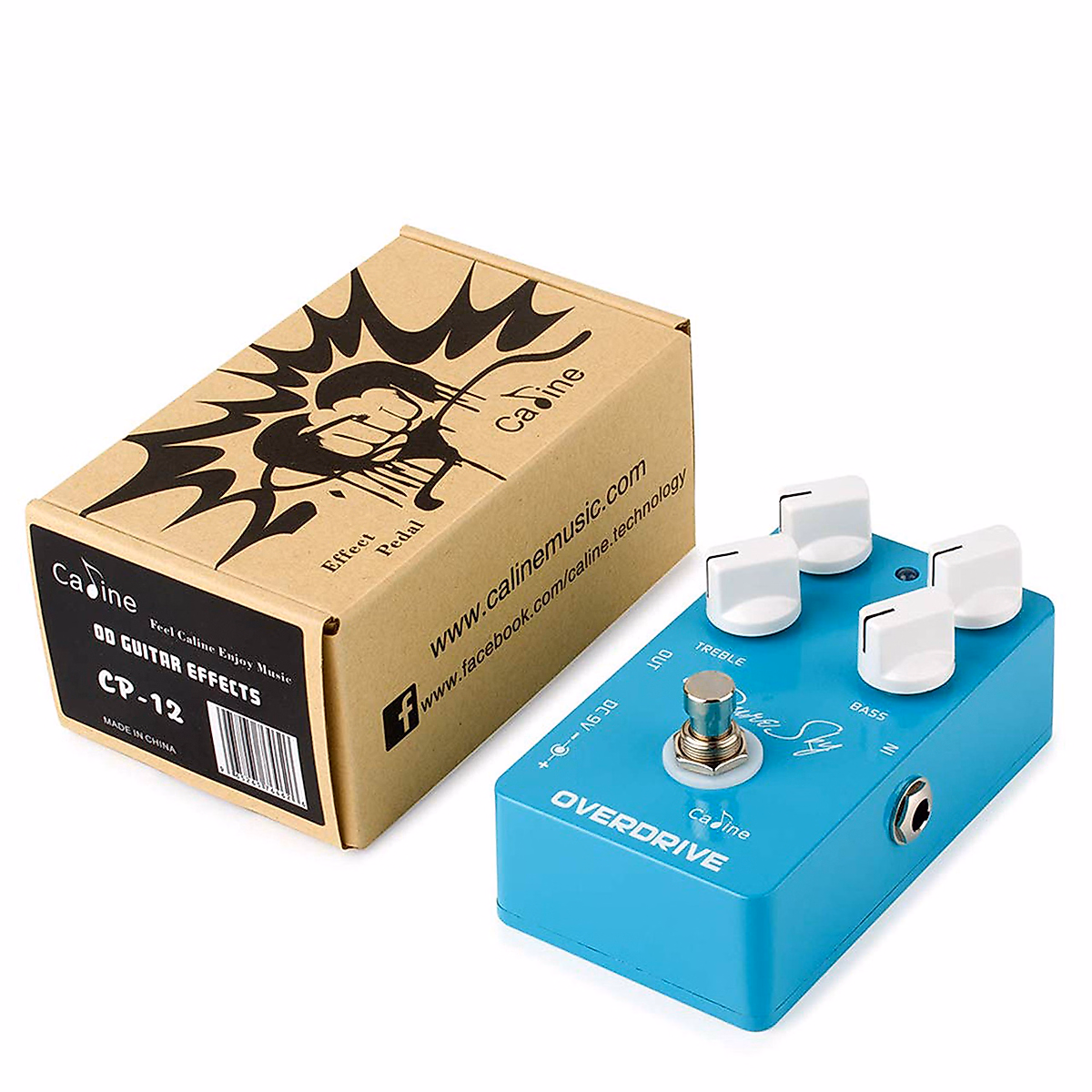 Caline Pure Sky OD Guitar Pedal Effect CP-12 Highly Pure and Clean Overdrive Guitar Pedal Accessories