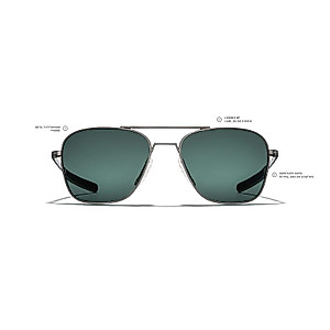ROKA Falcon Ti Performance Polarized Aviator Sunglasses for Men and Women - Gunmetal Frame - Ranger Polarized Lens