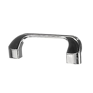 Component Hardware 5" OC Chrome Plated Die Cast Offset Pull Replacement Handle for Commercial Refrigeration and Washer Units