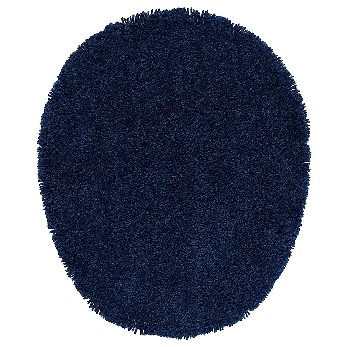 Garland Rug Traditional Washable Bath Rug Set, 4 Piece (Toilet Seat Cover,Contour Rug, 21" x34', 17"x24" Bath Rugs) Navy