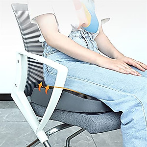 gyp Seat Cushion, Summer Tailbone Cushion Gel Memory Foam Inner Core Coccyx Cushion Ergonomic Posture Seat Pads Cushion Chair Pad Orthopedic Seat Cushion