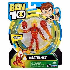 Ben 10 Heatblast Action Figure with Flame Blasts!