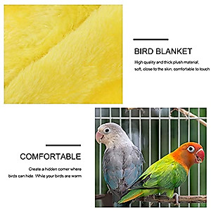 iplusmile Bed Buddy 1pc Sleeping - Winter Yellow Perch Pigeon Furry Fleece Toy Conure Warm Covers Bunk L Parrot Cockatiel Small Msdium Birds Shelter Size Cage Budgie Bedding Corner Plush Hammock