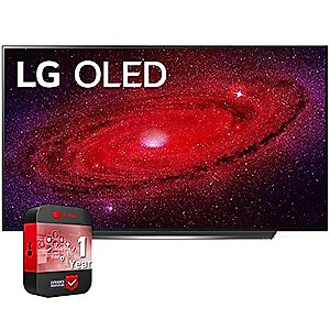 LG OLED65CXPUA 65 inch CX 4K Smart OLED TV with AI ThinQ Bundle with 1 YR CPS Enhanced Protection Pack