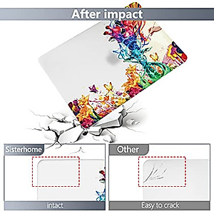 Batianda Designed Case for New M2 MacBook Pro 13 inch 2022 Release Model A2338 Upgrade Hard Ultra Thin Protective Shell Anti-Dirty with Keyboard Cover & Screen Protector, Colorful Deer