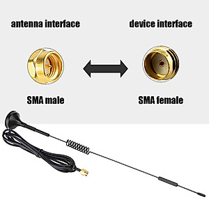 Zopsc SMA Male Antenna 10dBi High Gain Antenna 433MHz 31cm Magnetic Suction Cup Antenna, for Module