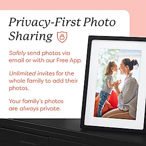 Skylight Frame: 10 inch WiFi Digital Picture Frame, Email Photos from Anywhere, Touch Screen Display, Effortless One Minute Setup - Gift for Friends and Family