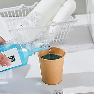 SIUQ 400 Pack 3 oz Kraft Paper Cups, Disposable Bathroom Cups, Mini Mouthwash Cups, Hot/Cold Beverage Drinking Cup for Gargle Espresso Juice Medicine (Brown)