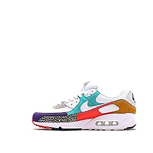 Nike Womens Air Max 90 SE Trainers DH5075 Sneakers Shoes (UK 4 US 6.5 EU 37.5, White Light Curry 100)