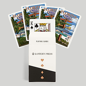 Lantern Press Marco Island, Florida, Destinations Sign (52 Playing Cards, Poker Size Card Deck with Jokers)