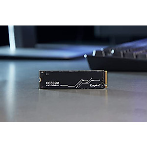 Kingston KC3000 PCIe 4.0 NVMe M.2 1024 GB SSD - High-Performance Storage for Desktop and Laptop PCs -SKC3000S/1024G