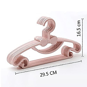 TIANYIYIJIA 20 Pack Kids Hangers Childrens Hangers Child Hangers Plastic Toddler Infant Nursery Hangers Small Baby Clothes Hangers for Closet Clothes Hangers