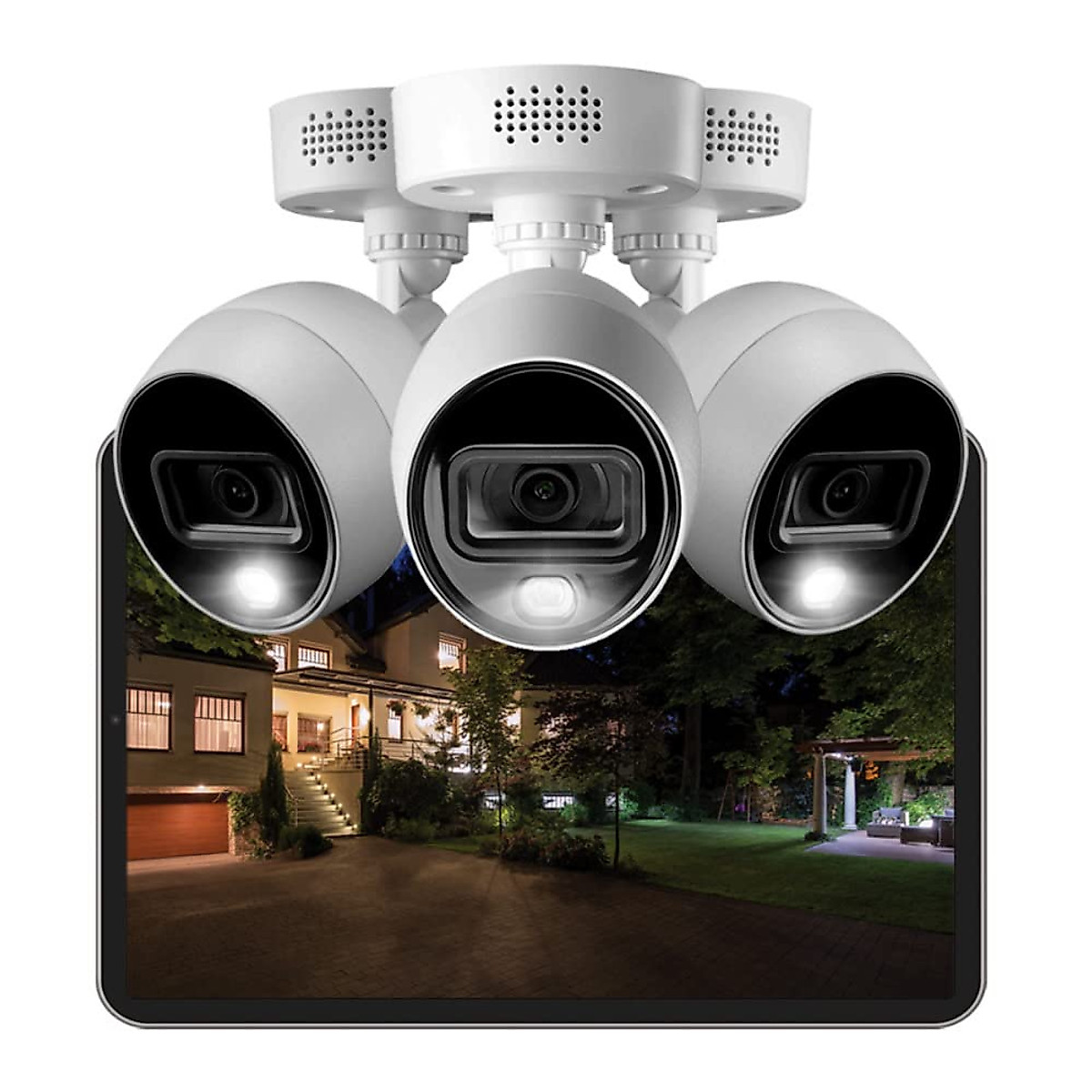 Lorex 4K 8-Channel 2TB Wired DVR System with 6X Active Deterrence Bullet Cameras