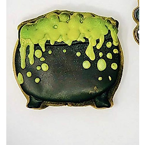 Halloween Witch Cauldron Cookie Cutter 3.5" Made in USA by Ann Clark