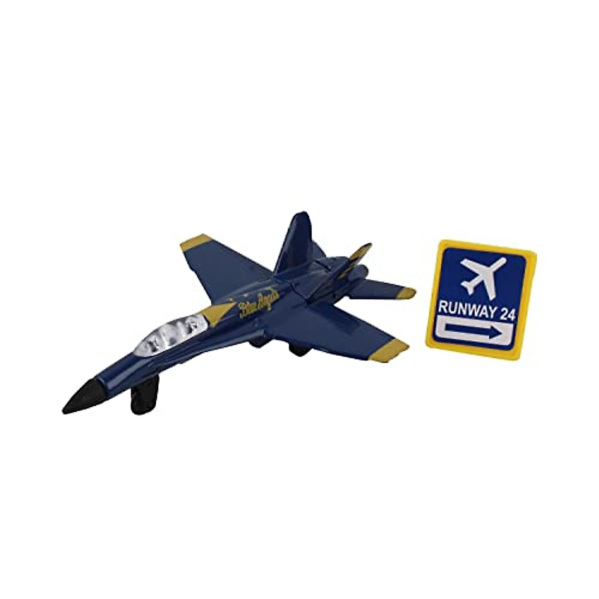 Daron Worldwide Trading Runway24 F/A-18 Angels No Runway Vehicle, Blue
