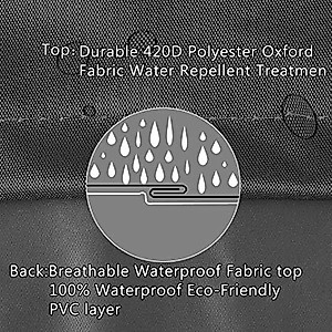 Patio Furniture Covers Sectional Waterproof Outdoor Furniture Set Covers Large Waterproof Heavy Duty 126" L x 64" W x 29" H