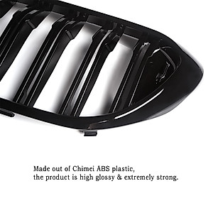 Qitian ABS Gloss Black Front Kidney Grille Grill For BMW 5 Series G30 G31 F90(M5) (2017-2019 Only)