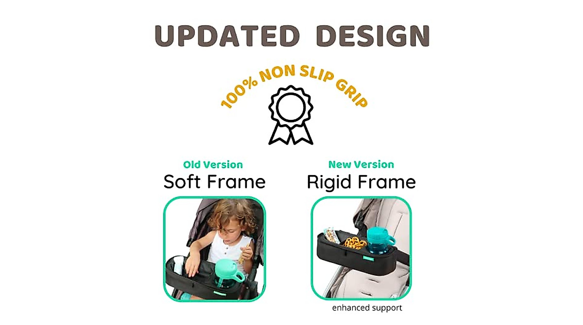 Universal Stroller Tray with Insulated Cup Holder