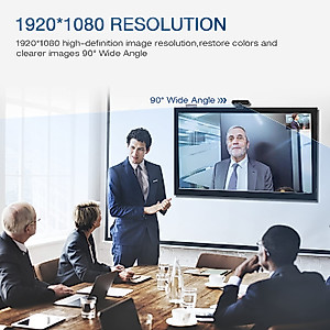 Webcam, 2K HD Webcam with Microphone Tripod and Privacy Cover, Web Camera for PC with Touch Control Ring Light, Automatic White Balance Streaming