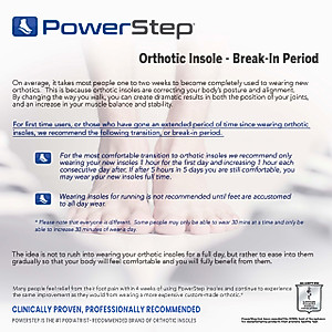 PowerStep Pinnacle Plus Ball of Foot Pain Relief Orthotics - Shoe Inserts for Metatarsalgia, Arch Support & Morton's Neuroma Pain Relief - Made in USA Insoles with Metatarsal Pad (M 5-5.5, F 7-7.5)