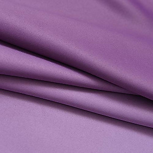 Yakamok Light Blocking Gradient Color Curtains Purple Ombre Blackout Curtains Room Darkening Thermal Insulated Grommet Window Drapes for Living Room/Bedroom (Purple, 2 Panels, 52x84 Inch)