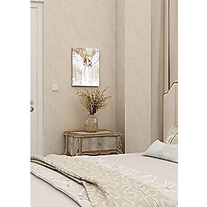 SUMGAR Dog with Angel Canvas Wall Art Abstract White Prints Animal Artwork Golden Retriever Lover for Bedroom Living Room Bathroom, 12 x 16 in