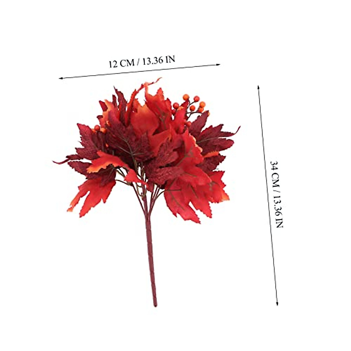 HOMSFOU Simulated Maple Leaf Handle Faux Plants Home Decoration Flower Vases for Centerpieces Silk Maple Leaves Fall Leaves Fake Maple Leaf Picks Artificial Bundle Leaves and Branches