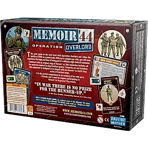 Memoir '44 Operation Overlord Board Game EXPANSION - Command Massive WWII Battles! Strategy Game for Kids & Adults, Ages 8+, 2 Players, 30-60 Minute Playtime, Made by Days of Wonder