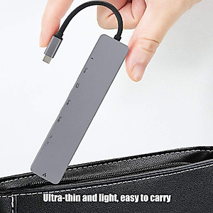 8 in 1 HUB, USB3.0 HDMI HUB Multiport Adapter, Plug-and-Play Memory Card Reader for Laptop with Aluminum Alloy Case.