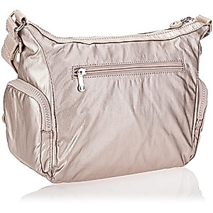 Kipling Women's Gabbie Small Crossbody, Lightweight Everyday Purse, Casual Shoulder Bag, Metallic Glow
