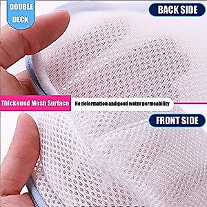 Large Bra Mesh Bags for Laundry, Lingerie Bra Bags for Washing Machine, Fits All Cups Anti Deformation Bra Washing Bag, Lingerie Bags for Washing Delicates (XXL-Large Pink - 6 Pack)
