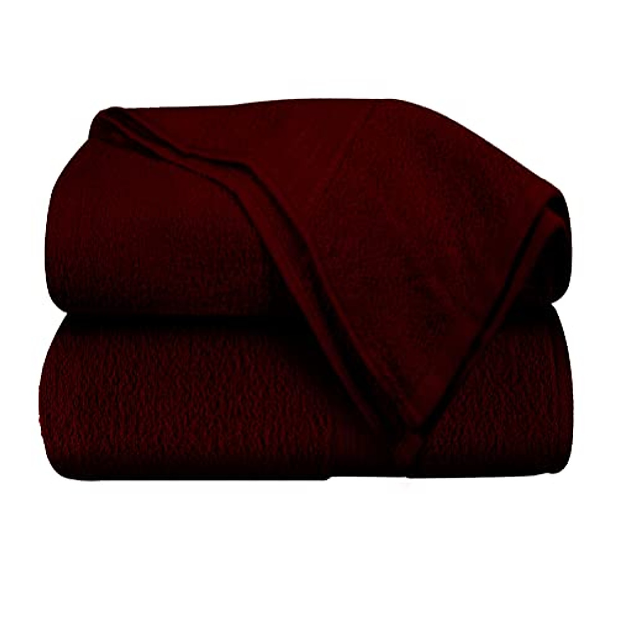 Oxycott 100% Cotton Set of 2 Bath Sheets Oversized 35x70 - Hotel Quality Luxury Set Bath Sheet Towels for Bathroom - Ultra Soft Absorbent Quick Dry Durable Extra Large Bath Sheets 2 Pack Burgundy