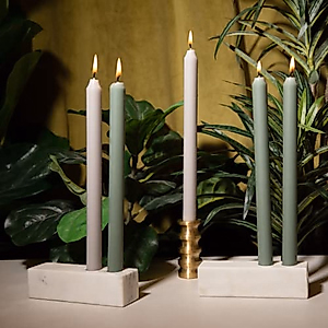 Anacua House | Navy Blue | 12 Inch Vertical Taper Candles | Solid Color | Smokeless | Dripless Candle Stick