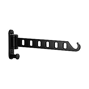JOOM Laundry Drying Rack Wall Mounted Clothes Drying Rack Clothes Hanger Black