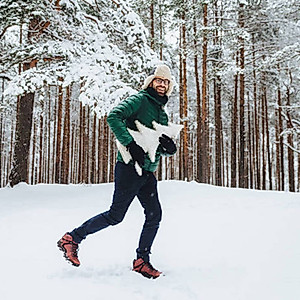 COLEDRE 6 Pairs Winter Magic Gloves for Women Men Cold Weather Thermal Warm Stretchy Gloves Black Knit Gloves for Running Driving Hiking