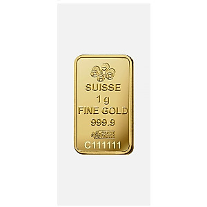 1 Gram Gold Bar PAMP Suisse Lady Fortuna Veriscan .9999 Fine (in Assay) Specifications: Condition:New in Assay Fineness:.9999 .