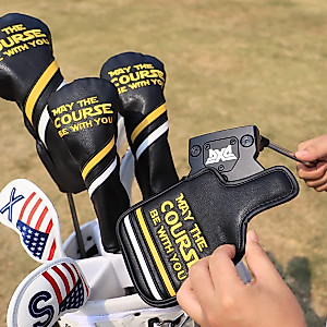 Golf Club Head Cover May The Course Be with You (for Driver(1pcs))