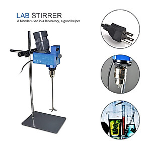 Lab Digital Overhead Stirrer Lab Mixer Heavy Duty Overhead Laboratory Mixer Industrial Liquid Mixer 0-10000mpas 20Liter