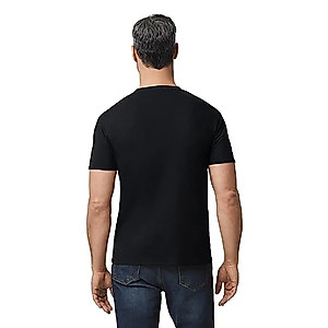 Gildan Adult Softstyle Cotton T-Shirt, Style G64000, Multipack, Black (2-Pack), Large