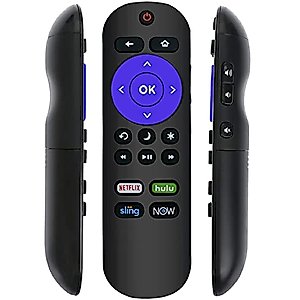 Universal Remote Control Compatible with All Hisense-Roku TV & Sharp-Roku TV Remote, No Setup Required